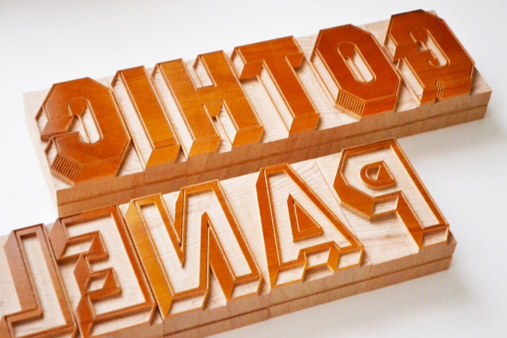 Chromatic Paneled – Wood type | Wood Type Customs