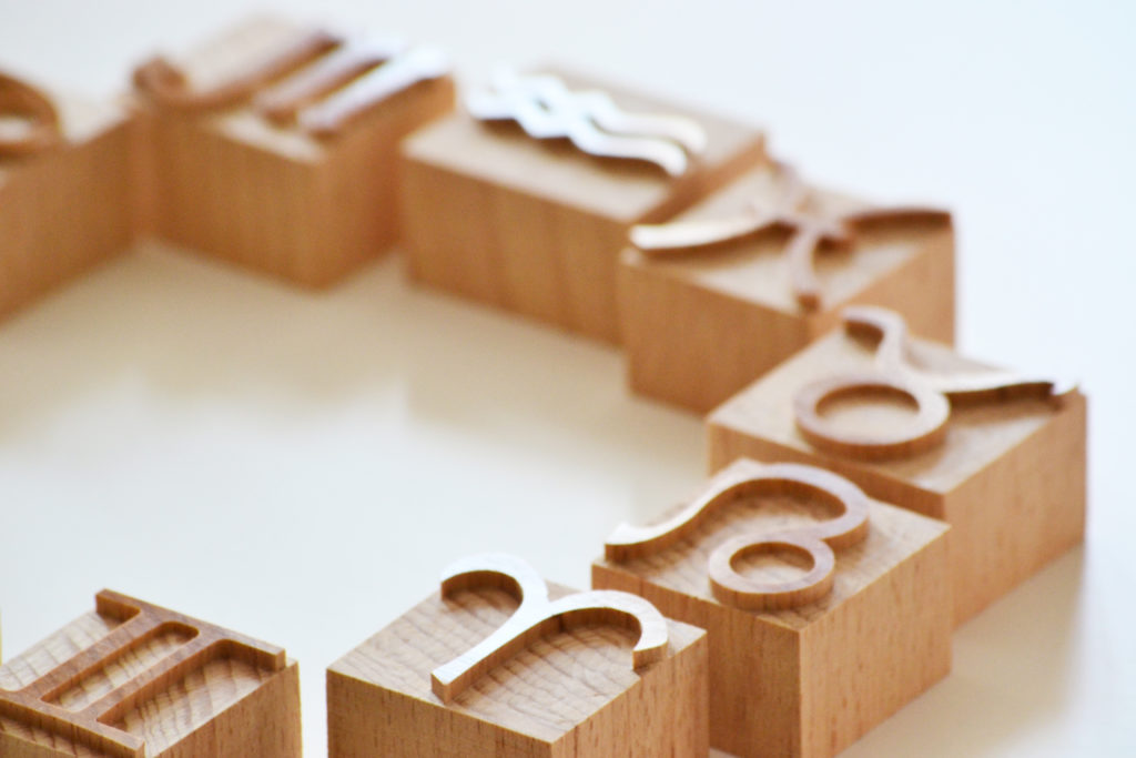 Zodiac Symbols – Wood type | Wood Type Customs