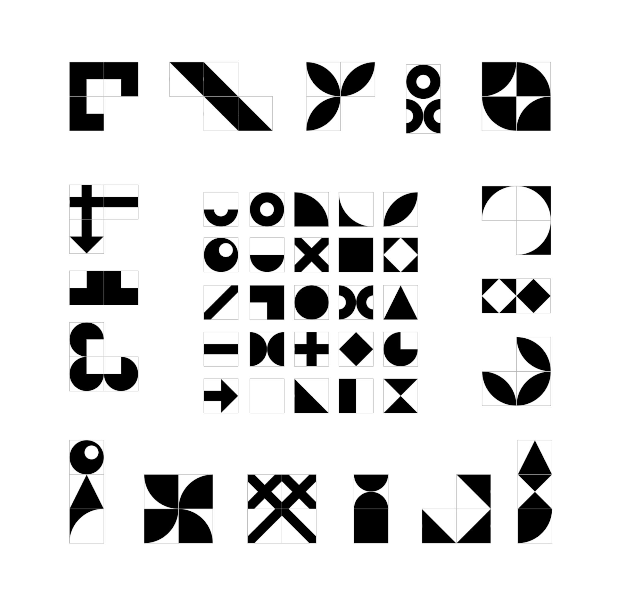 Geometric Shapes Mix – Wood type | Wood Type Customs